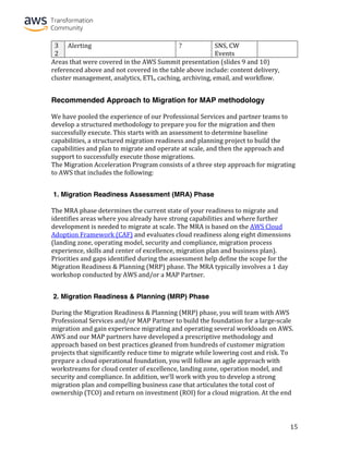 Accelerating Migrations = Recommendations | PDF