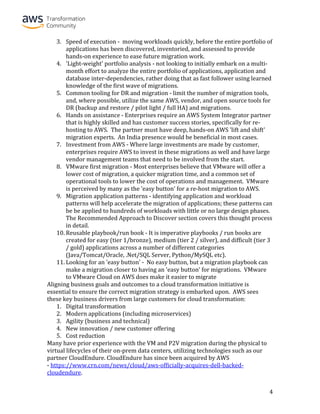 Accelerating Migrations = Recommendations | PDF