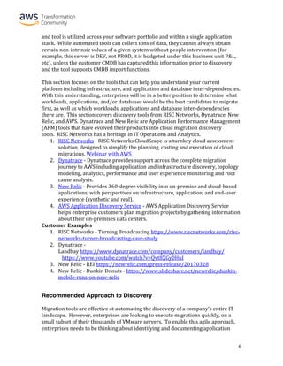 Accelerating Migrations = Recommendations | PDF