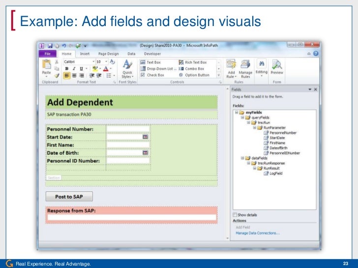 Accelerating Sap Transactions With Sharepoint And Infopath
