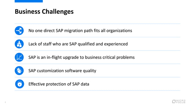 Accelerating SAP transformations with Micro Focus | PPT