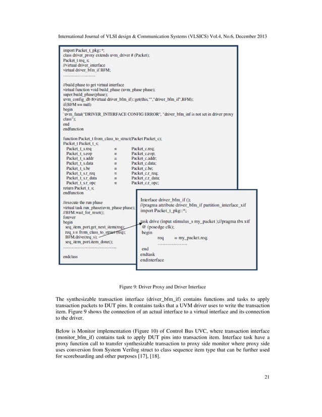Accelerating system verilog uvm based vip to improve methodology for verification of image ...