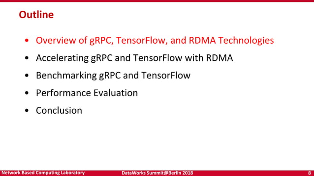 Accelerating Tensorflow With Rdma For High Performance Deep Learning Ppt