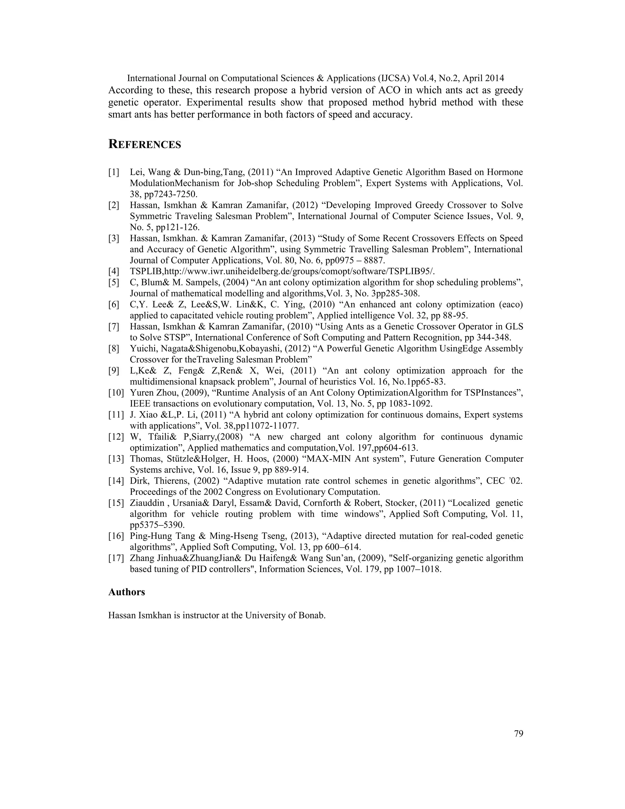 Accelerating The Ant Colony Optimization By Pdf