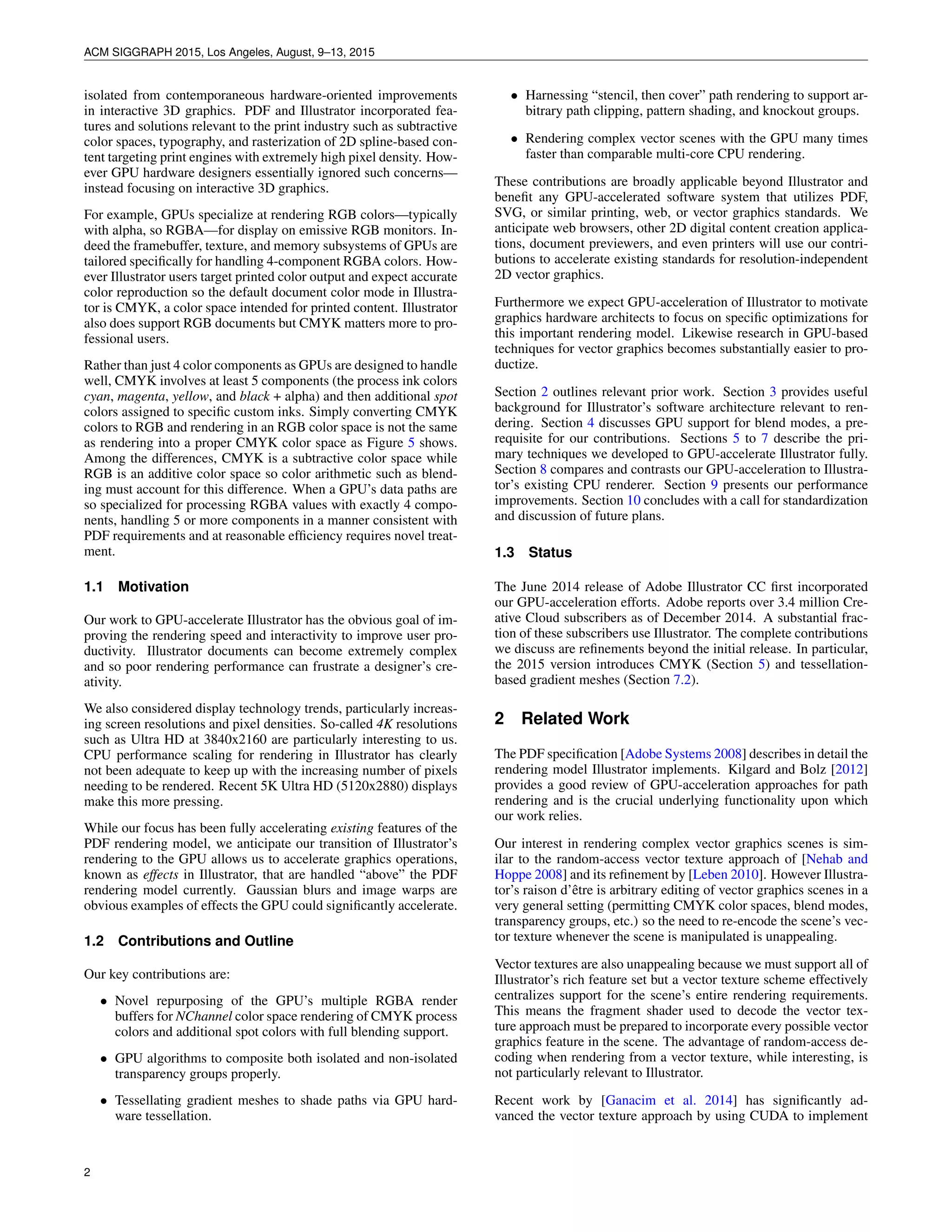 Accelerating Vector Graphics Rendering Using The Graphics Hardware Pipeline Pdf