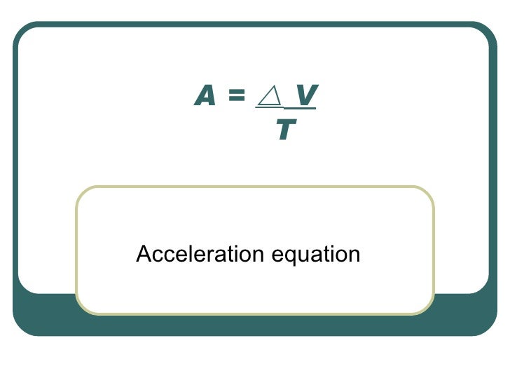 Acceleration