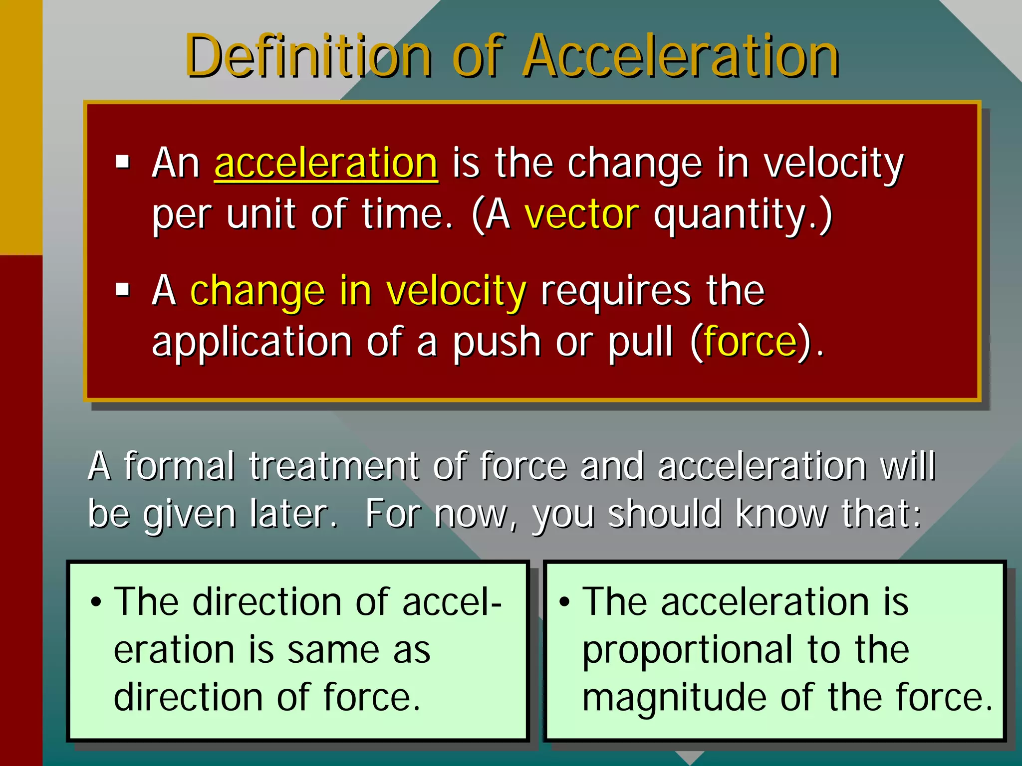 Acceleration | PDF
