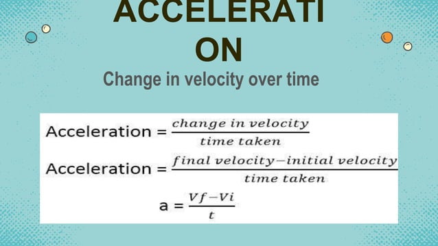 acceleration .pptx | Physics | Science