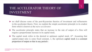 ACCELERATOR THEORY OF INVESTMENT | PPTX