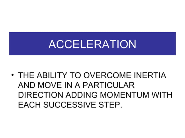 Acceleration, Agility Mobility | PPT | Fitness and Exercise | Healthy ...