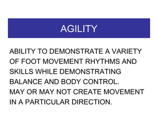 Acceleration, Agility Mobility | PPT