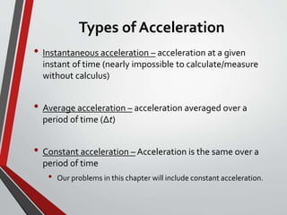 Acceleration | PPTX | Physics | Science