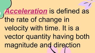 Acceleration and UAM.pptx for grade 9 students | PPTX