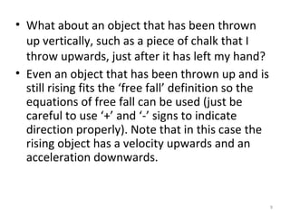 Acceleration due to gravity | PPT