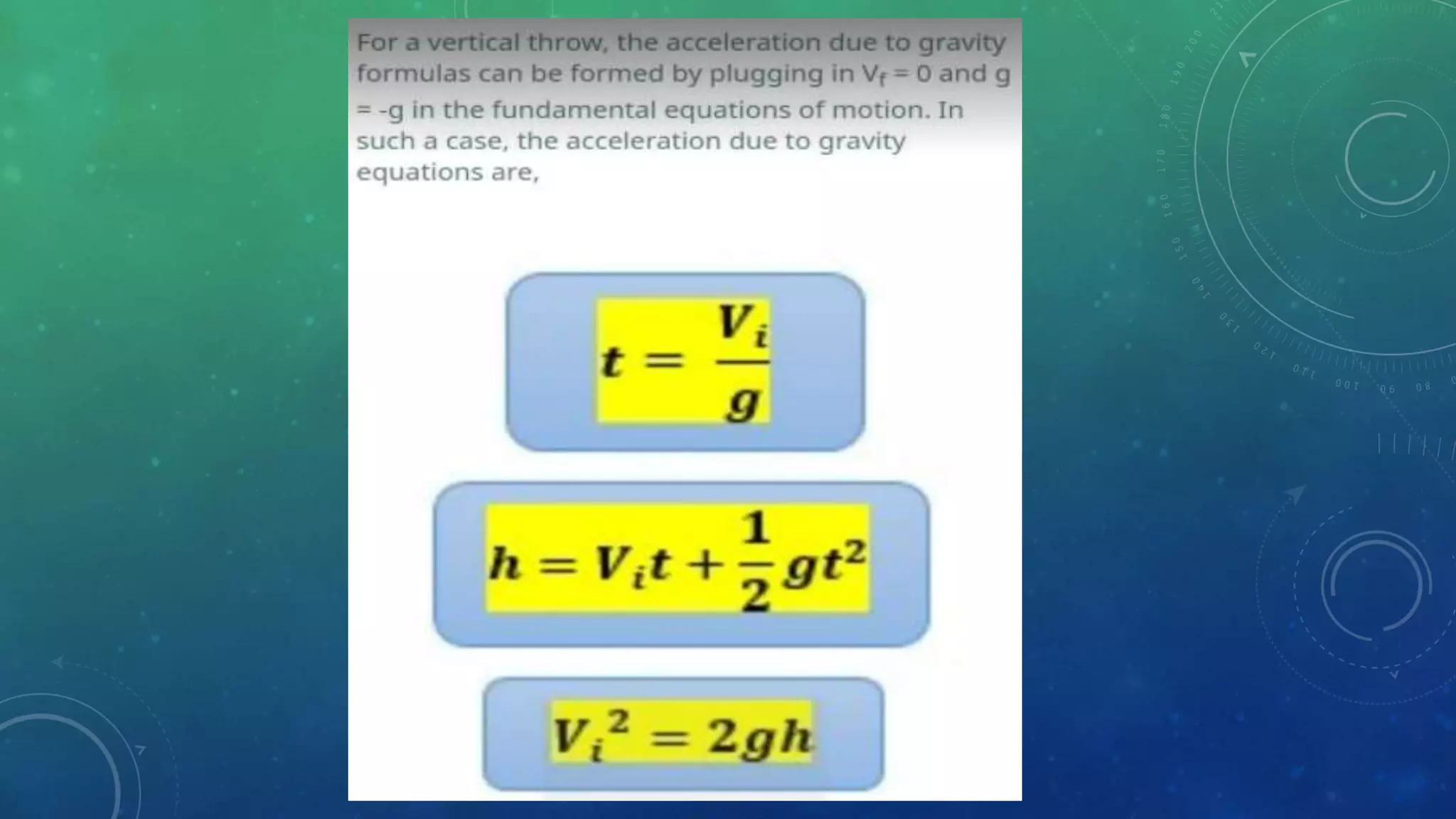 Acceleration Due to Gravity | PPT