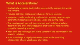 Acceleration model pd | PPTX
