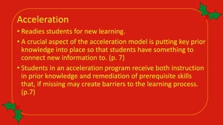 Acceleration model pd | PPTX