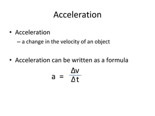 Acceleration notes | PPT