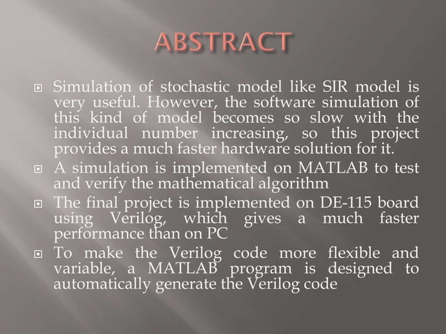 Acceleration Of Stochastic Algorithm On Fpga System Ppt