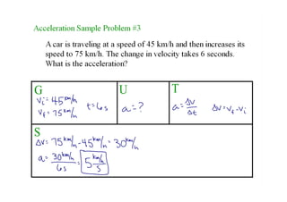 Acceleration problems and notes | PDF