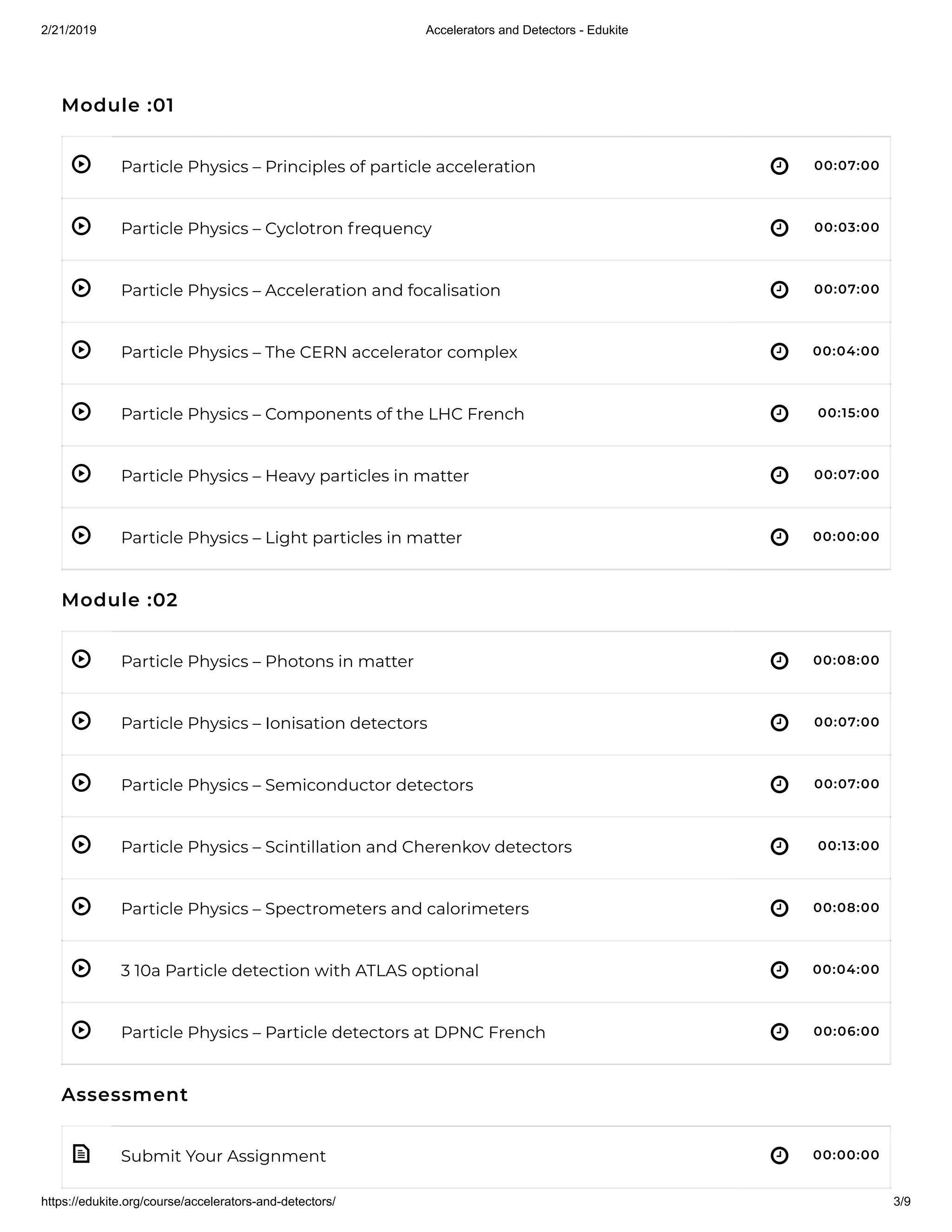 Accelerators and detectors - edukite | PDF