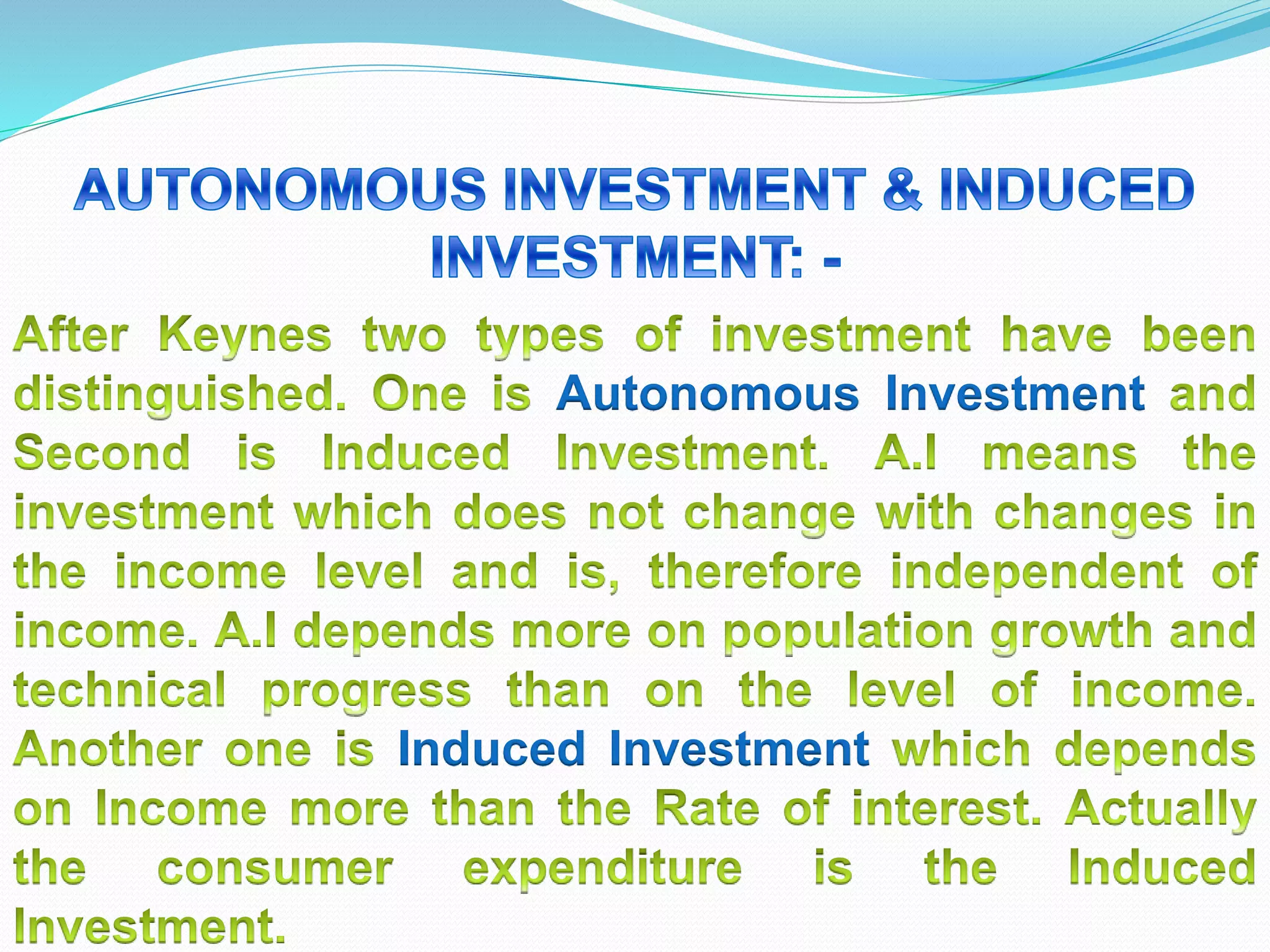 Accelerator Theory of Investment | PPTX