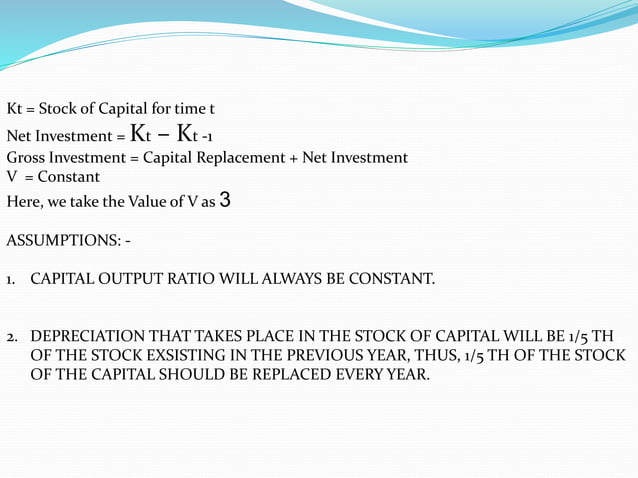 Accelerator Theory of Investment | PPTX