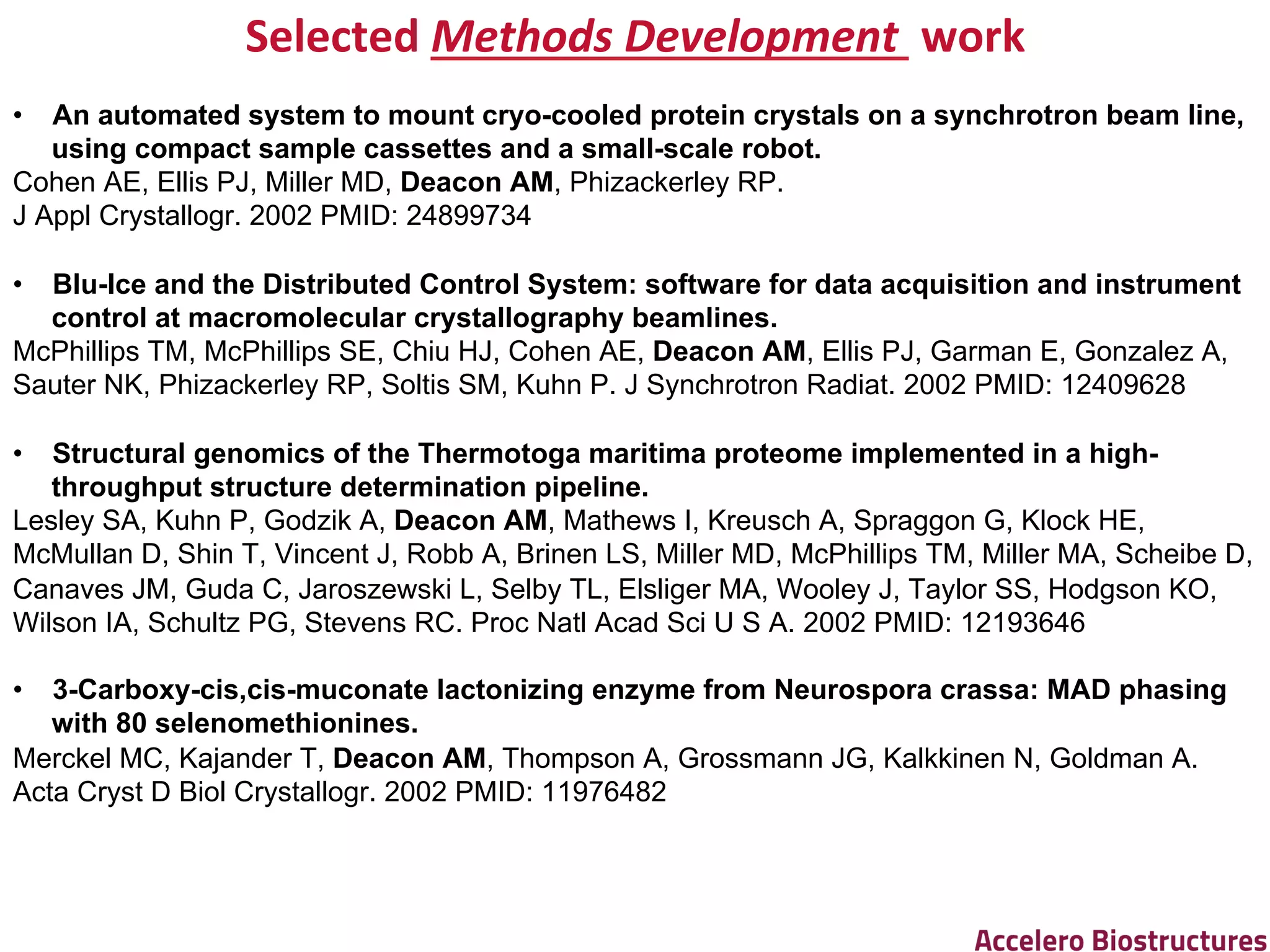 Accelero bio founderswork_031717 | PPT