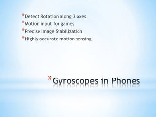 Accelerometer and gyroscope | PPTX
