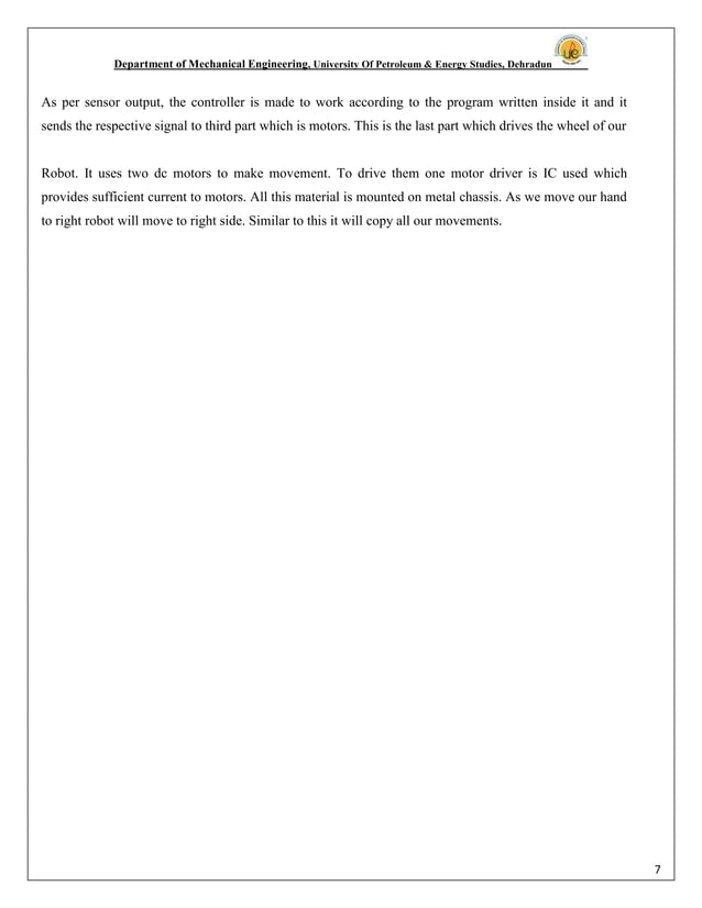 Accelerometer controlled robot | PDF