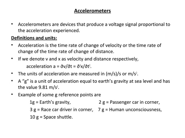 Accelerometers 2015 | PPT