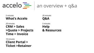 Accelo Overview | PDF