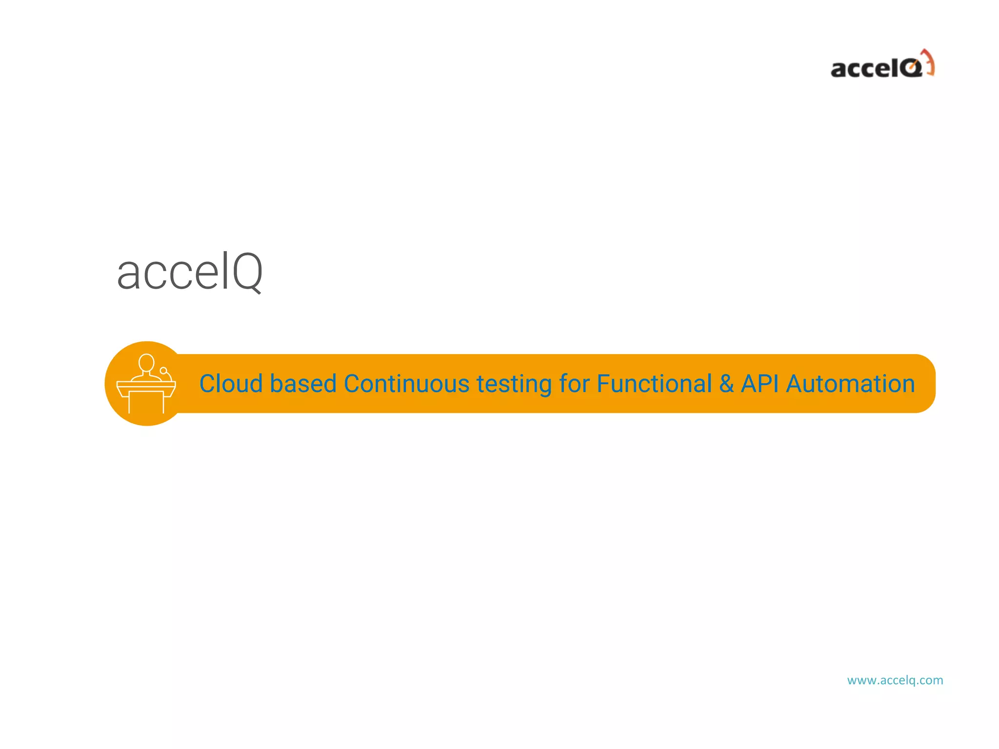 accelQ quality lifecycle automation | PDF