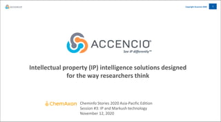 Intellectual property (IP) intelligence solutions designed for the way ...