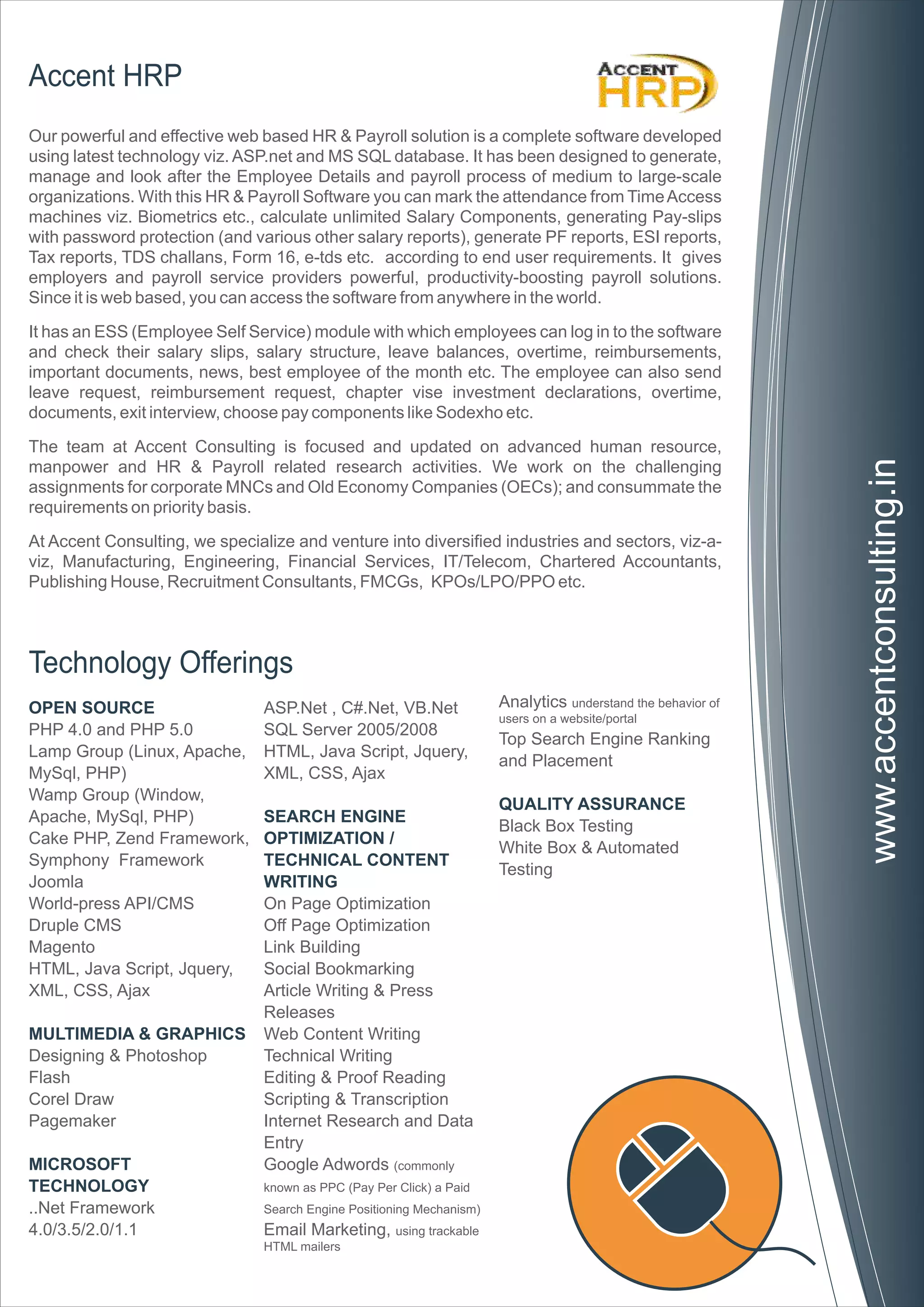 Accent Consulting - HR Payroll Software and Payroll Outsourcing Service ...