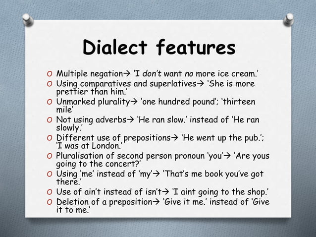 Accent and dialect | PPTX | Education