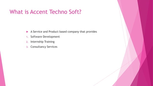 Accent Techno Soft.pptx | Web Design and HTML | Internet