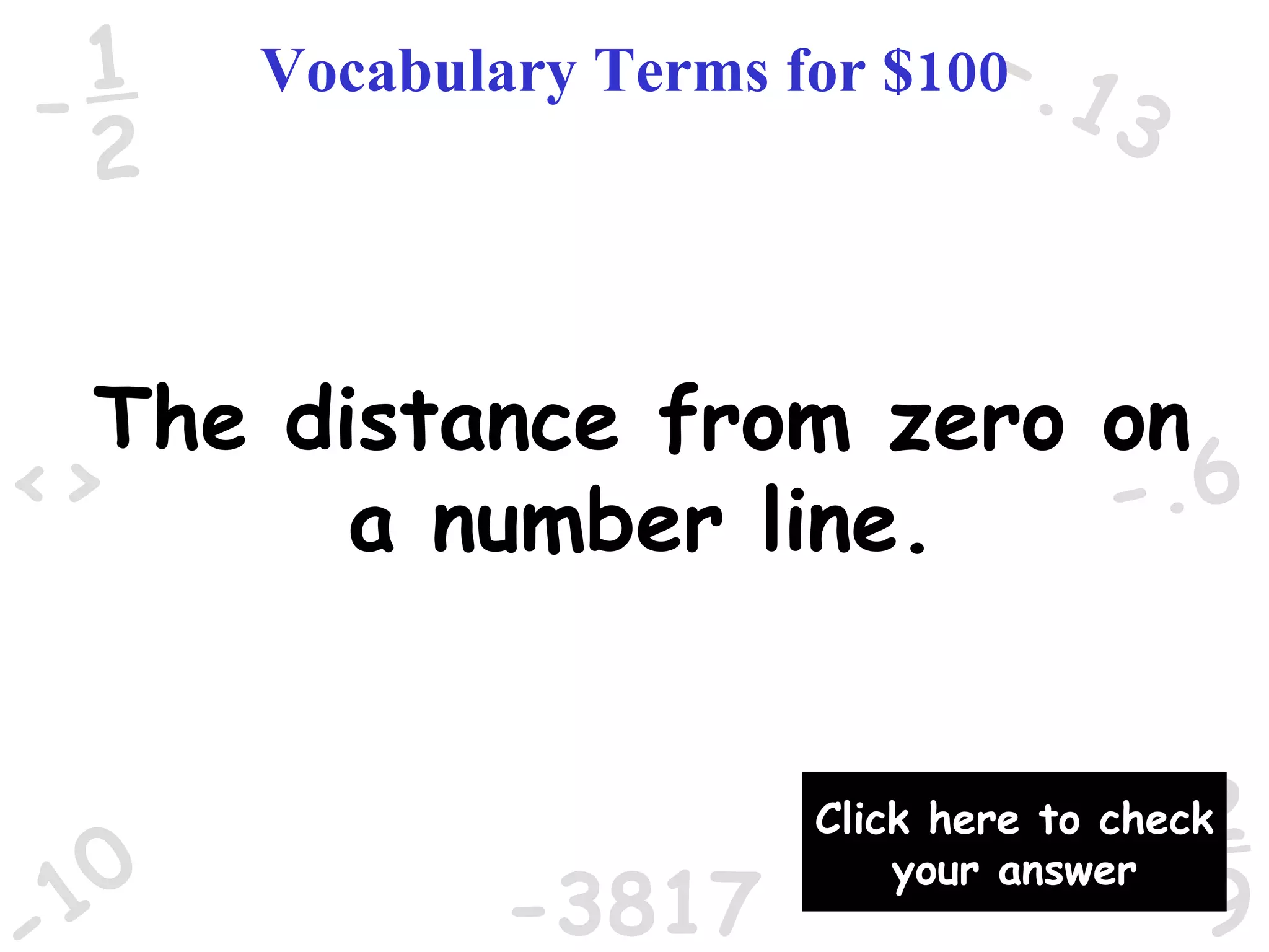 Accentuate The Negative Jeopardy | PPT