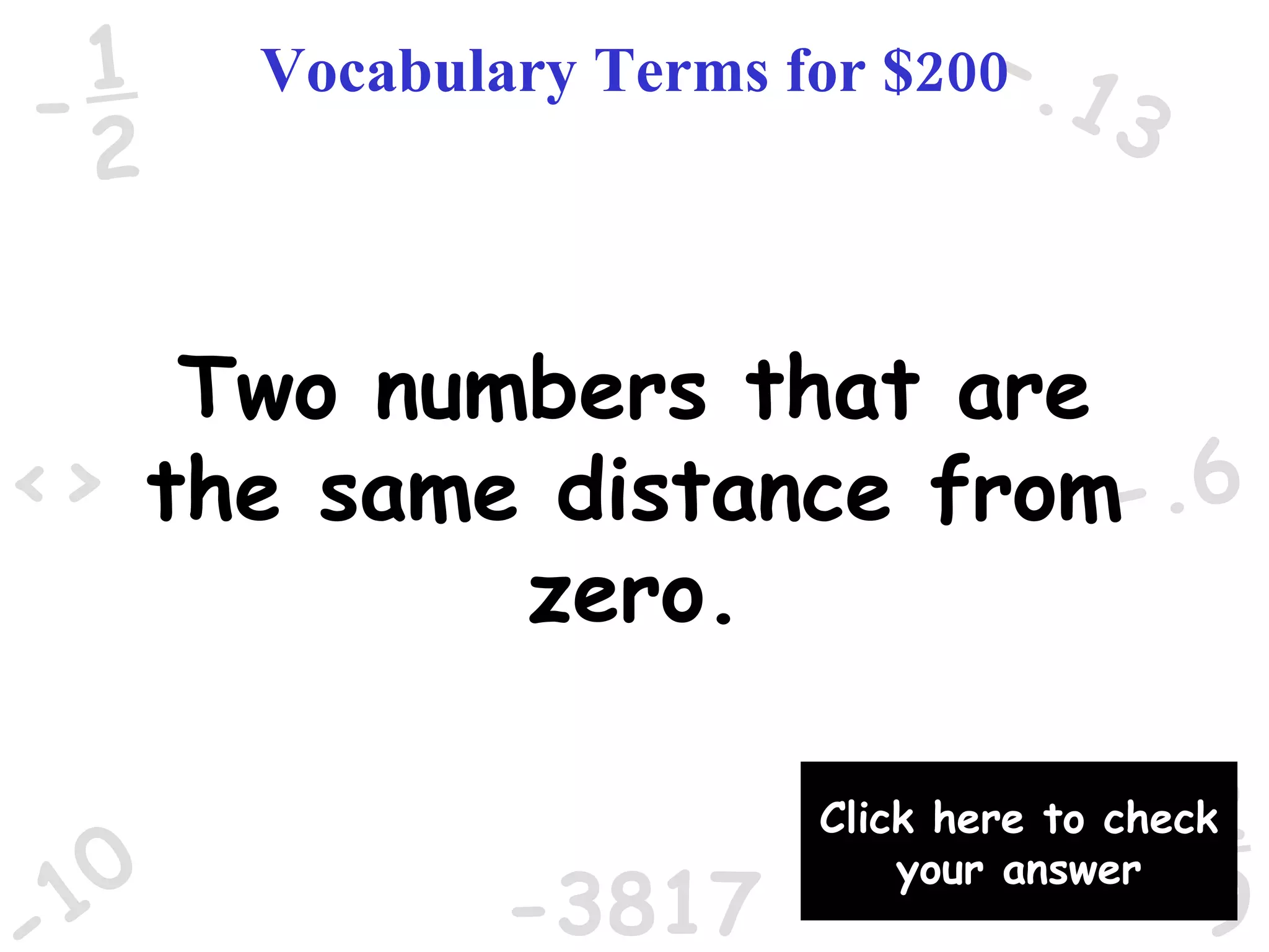 Accentuate The Negative Jeopardy | PPT