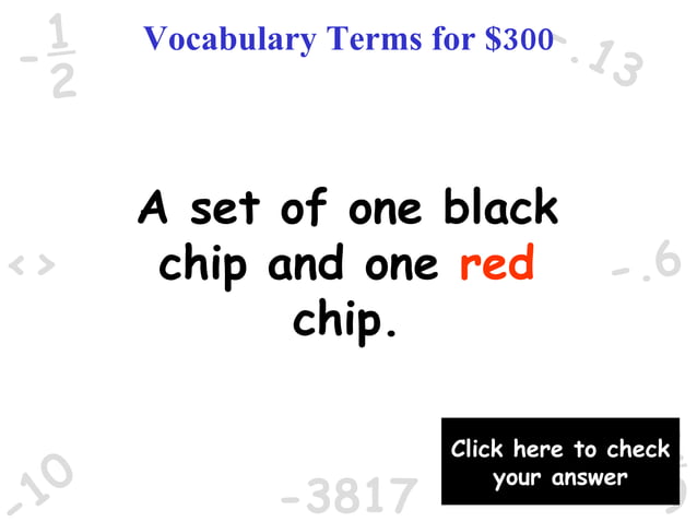 Accentuate The Negative Jeopardy | PPT
