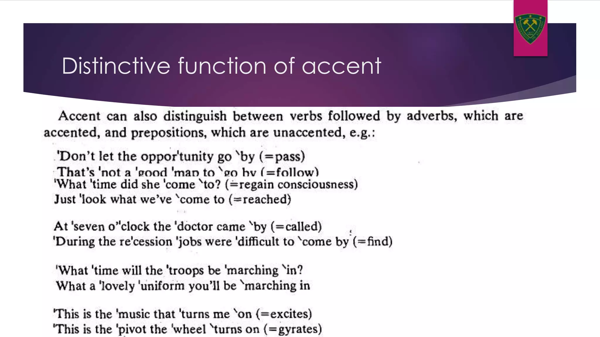 Accentuation in english | PPTX