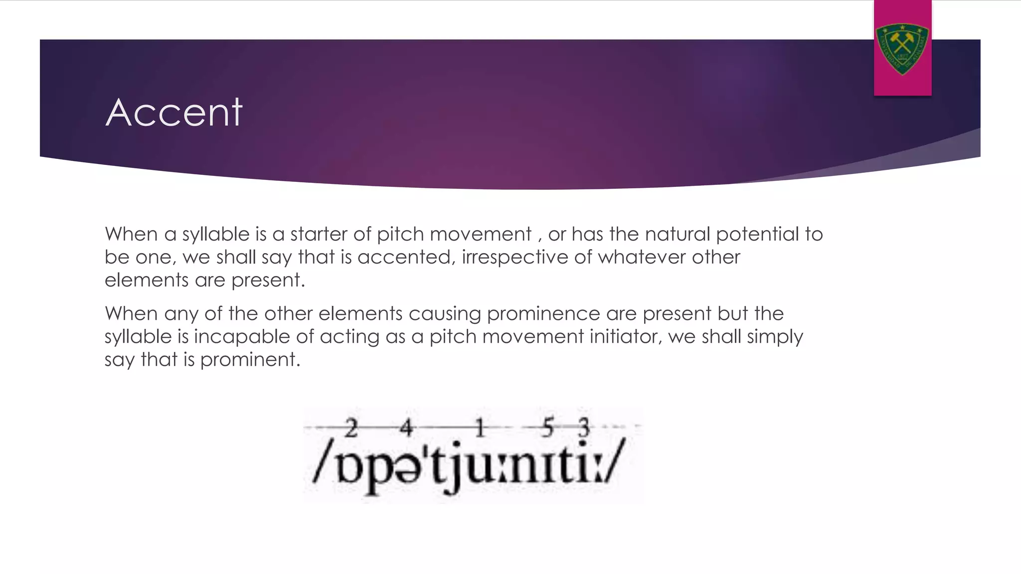 Accentuation in english | PPTX