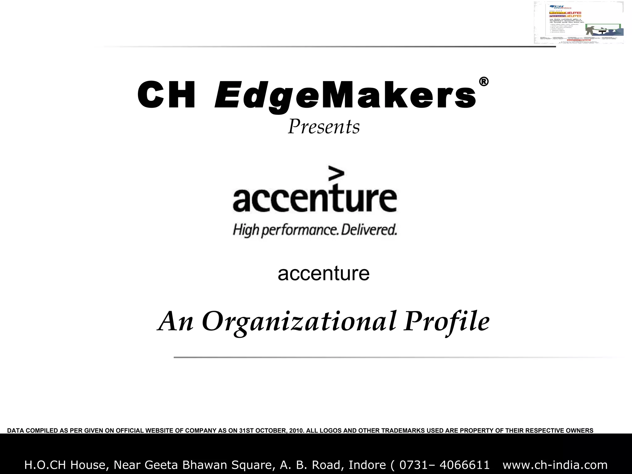 Accenture Organisation Profile | PPT