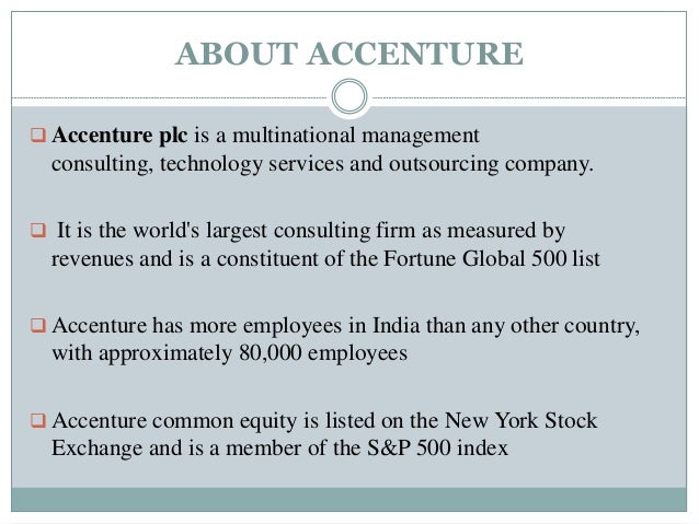 Accenture company details