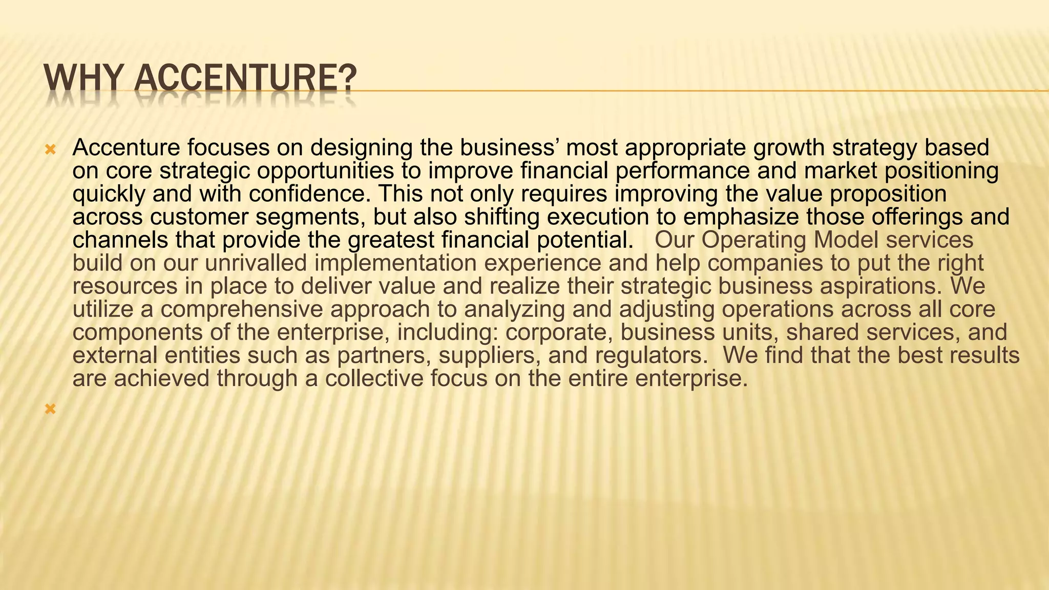 Accenture brief overview | PPT