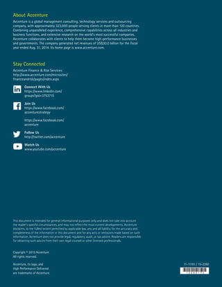 Accenture 2015 Global Risk Management Study North American Insurance