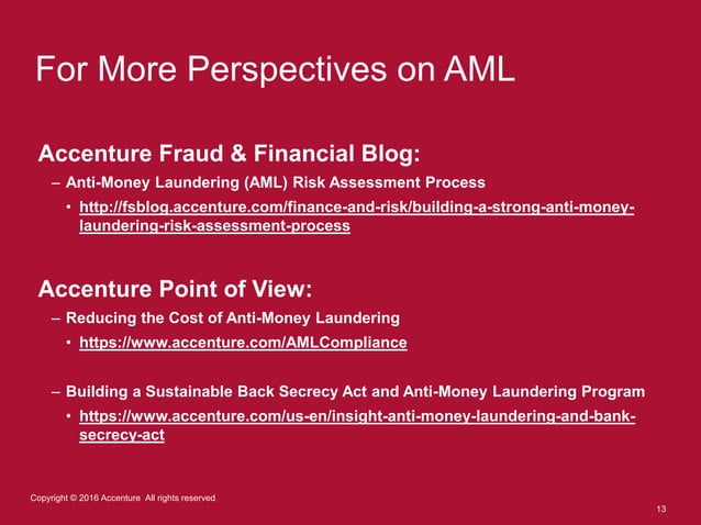 Anti-Money Laundering (AML) Risk Assessment Process | PPTX | Business ...