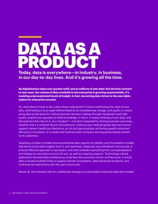 Becoming a Data-Driven Enterprise | PDF