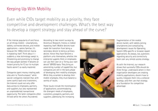 Accenture CIO Mobility Survey | PDF