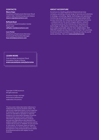 Accenture: ACIC Rome & Commvault | PDF